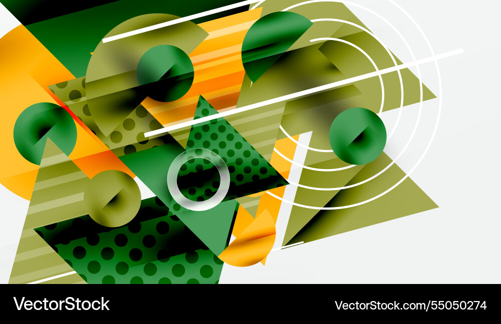 Modern geometric background - overlapping Vector Image