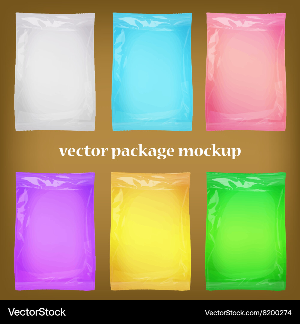 Package blank template Royalty Free Vector Image