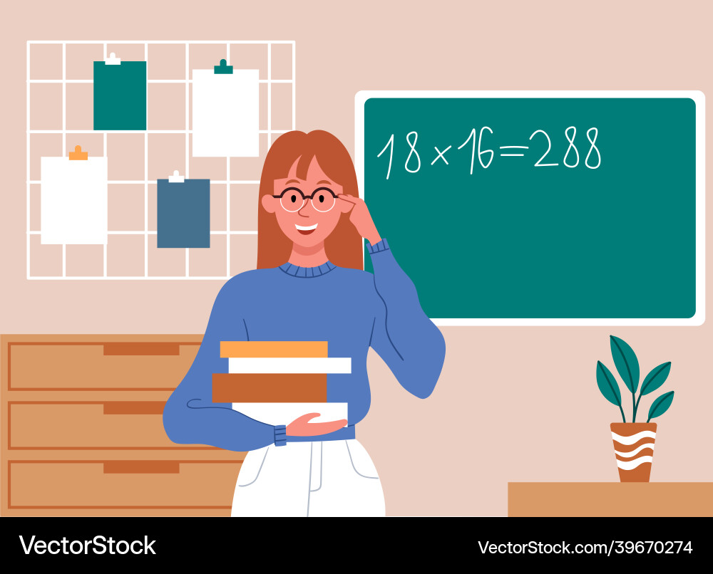 School education study Royalty Free Vector Image
