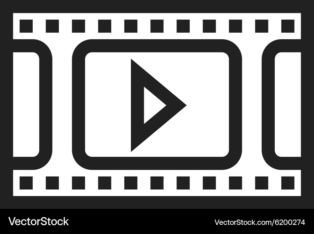 Video player Royalty Free Vector Image - VectorStock
