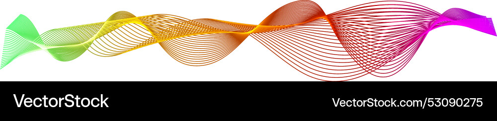 3d wave colorful audio equalizer sound effect Vector Image