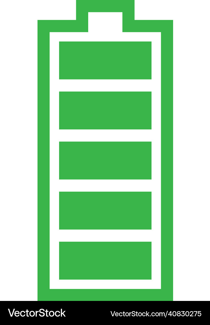 Battery icon design template isolated Royalty Free Vector