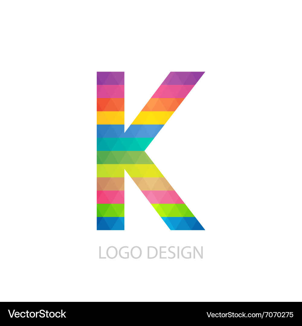 Colorful logo letter Royalty Free Vector Image