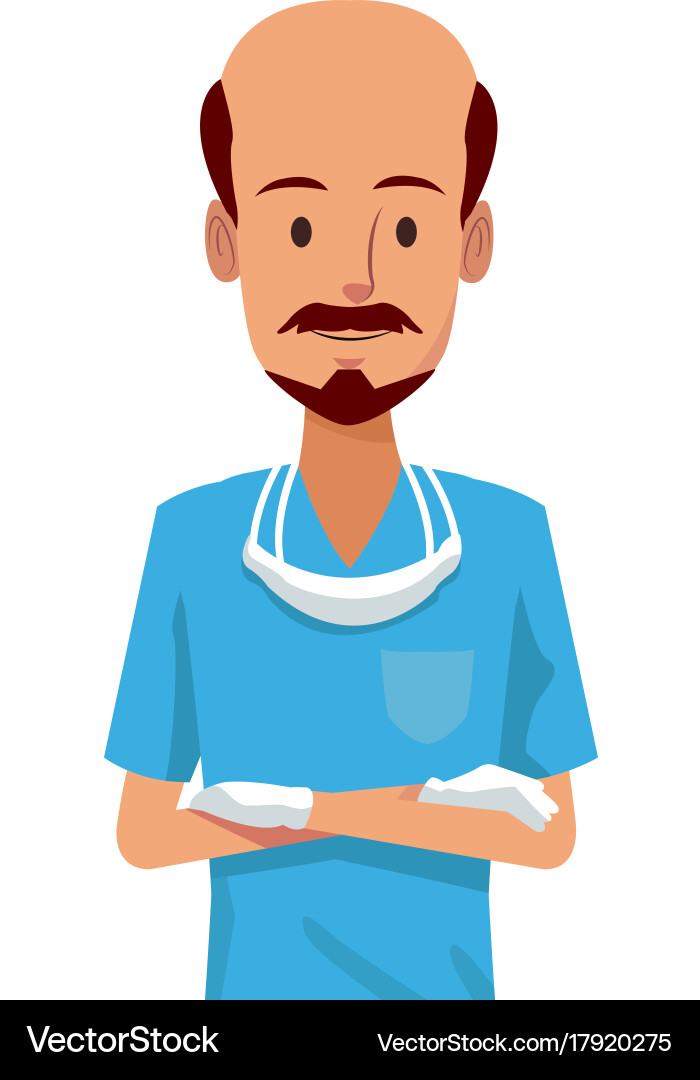 Dentist cartoon isolated Royalty Free Vector Image