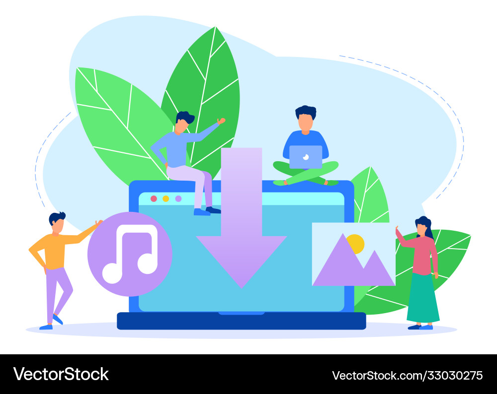 Graphic cartoon character download file Royalty Free Vector