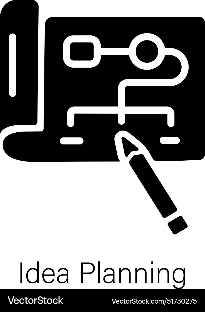 Idea planning Royalty Free Vector Image - VectorStock