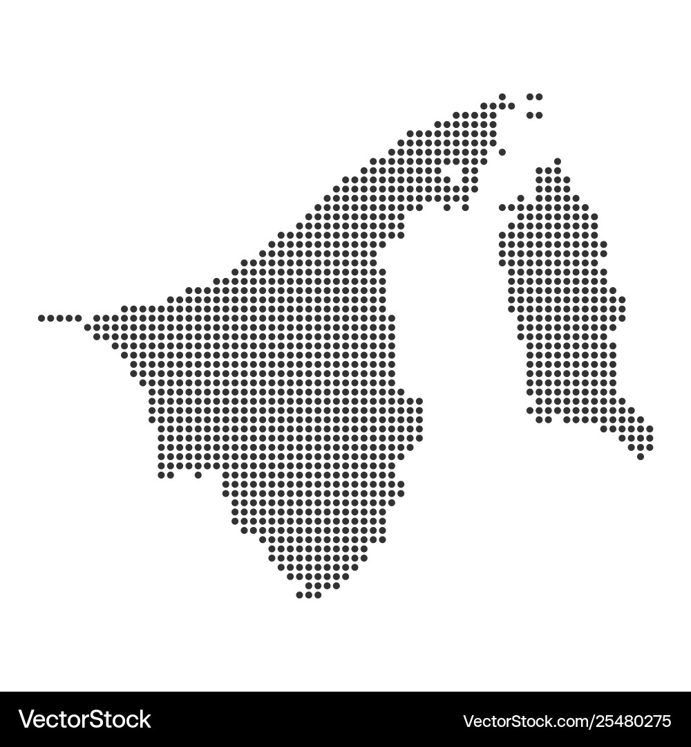 Map with dot Royalty Free Vector Image - VectorStock