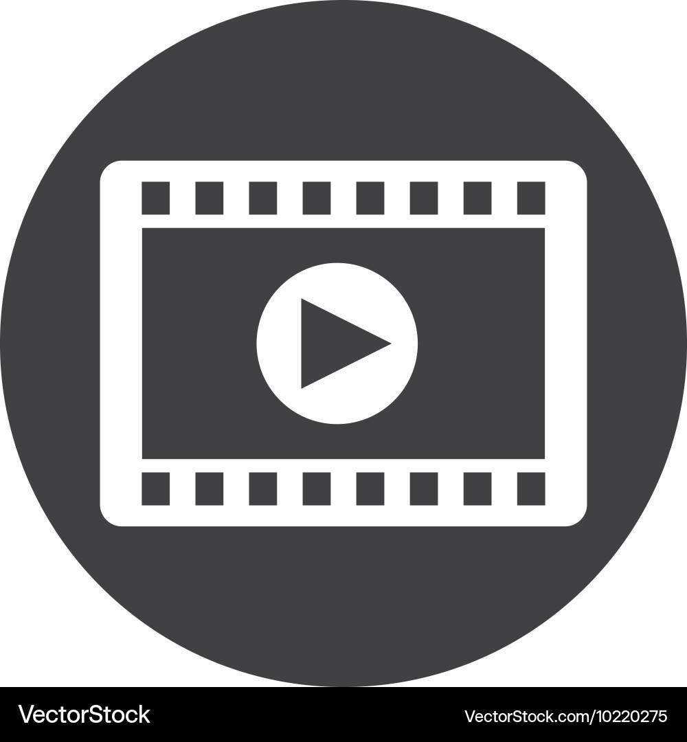 Media Player Taste Spiel Symbol Lizenzfreies Vektorbild