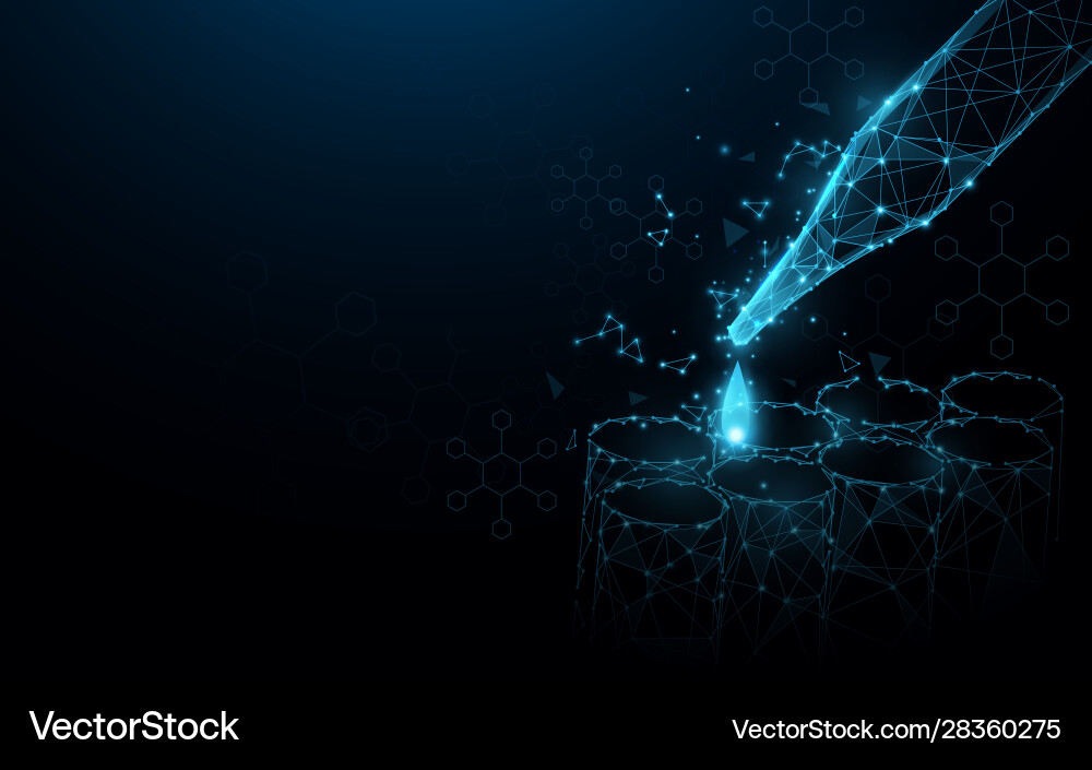 Microbiological biotechnology research laborator Vector Image