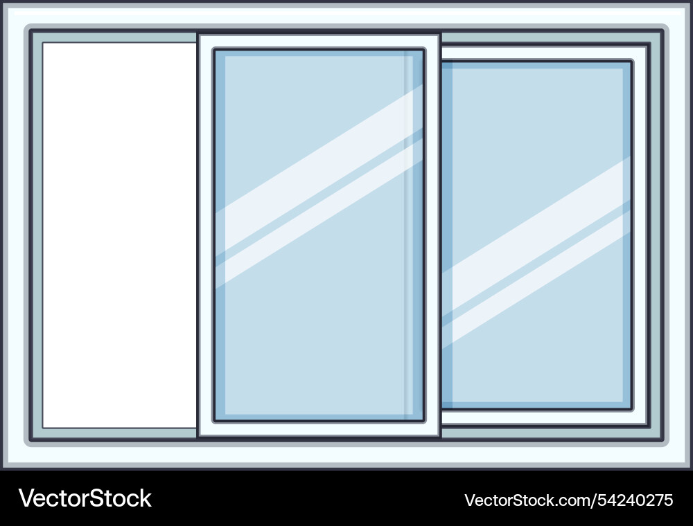 Pane window frame cartoon Royalty Free Vector Image