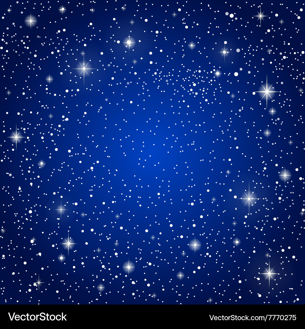Starry Night Sky Background – Royalty-Free Vector | VectorStock