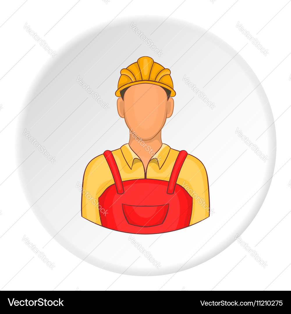 Worker icon flat style Royalty Free Vector Image