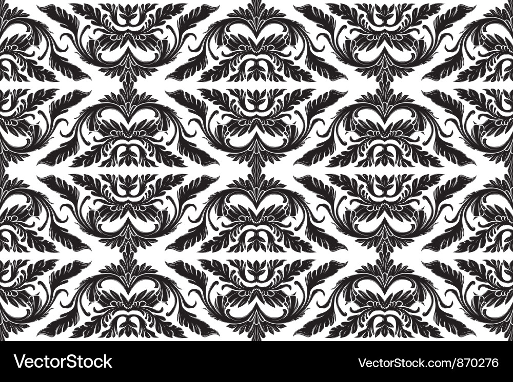 Baroque seamless pattern Royalty Free Vector Image