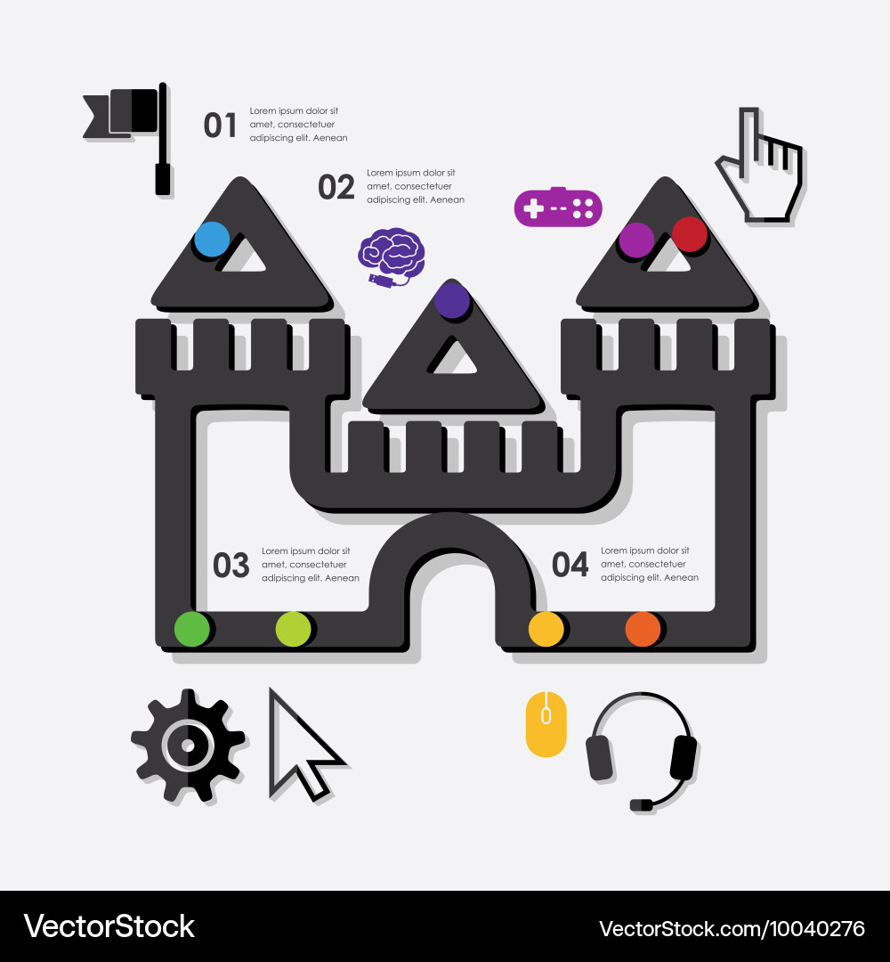 Game infographic Royalty Free Vector Image - VectorStock