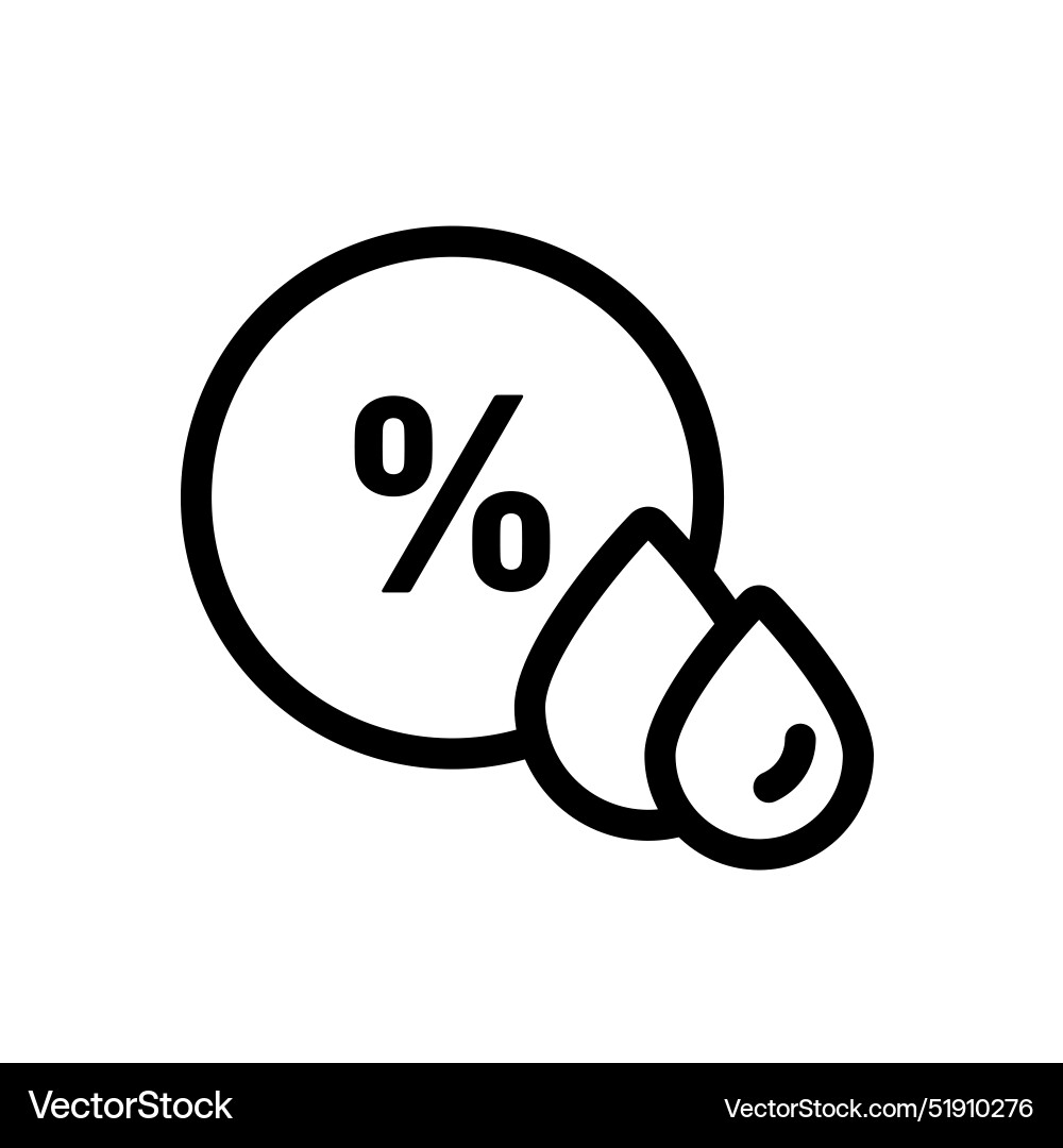 Humidity sensor icon ideal for weather Royalty Free Vector