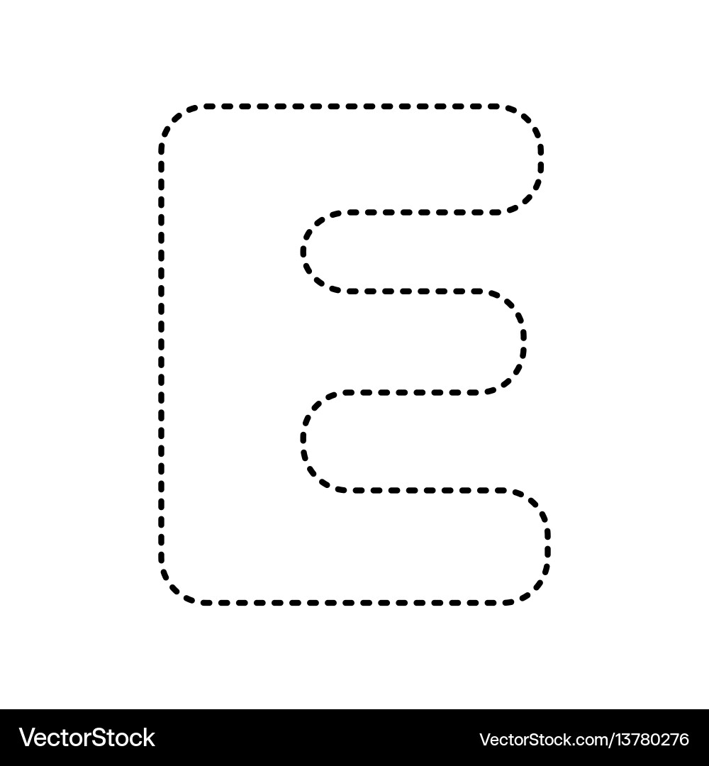 Letter e sign design template element Royalty Free Vector