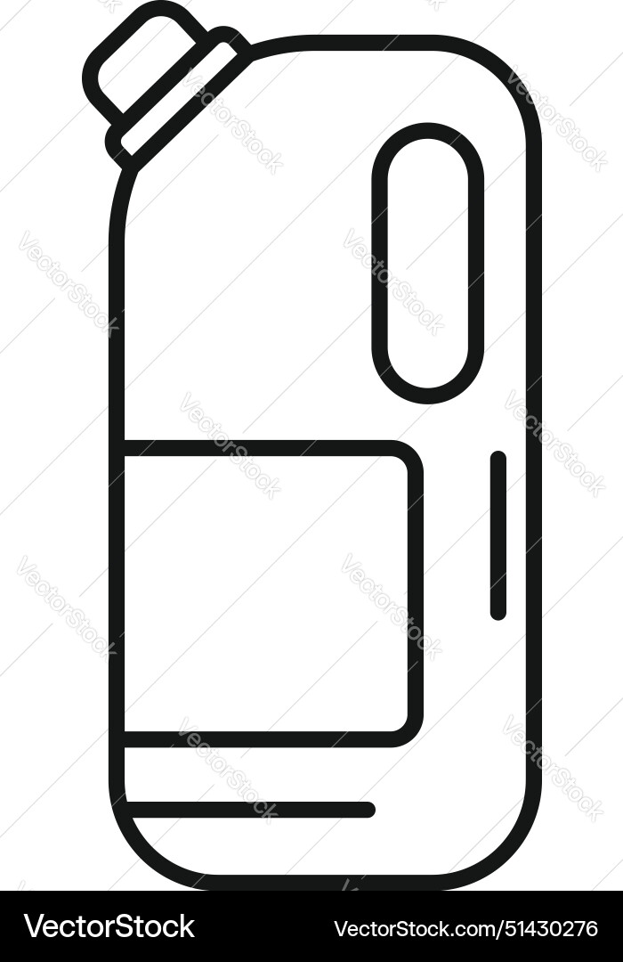 Line art cleaning detergent bottle Royalty Free Vector Image