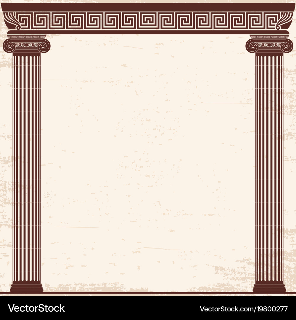Ancient greek background Royalty Free Vector Image
