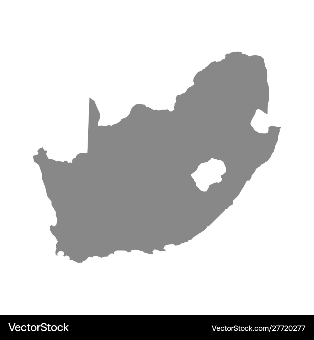 High detailed isolated map - south africa Vector Image