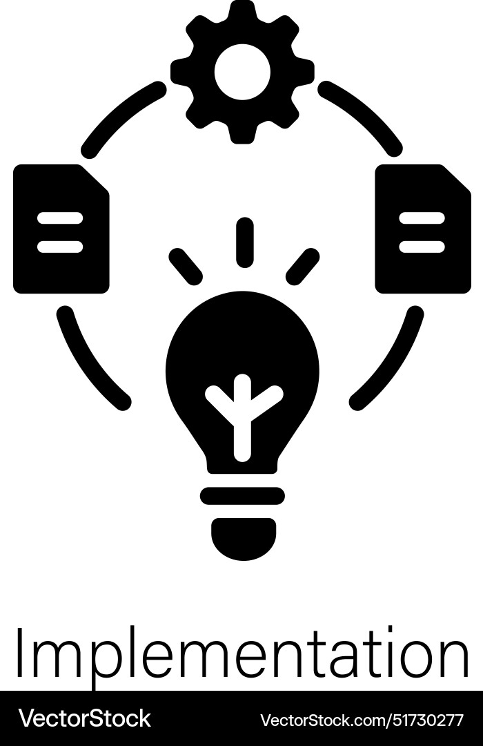 Implementation Royalty Free Vector Image Vectorstock 