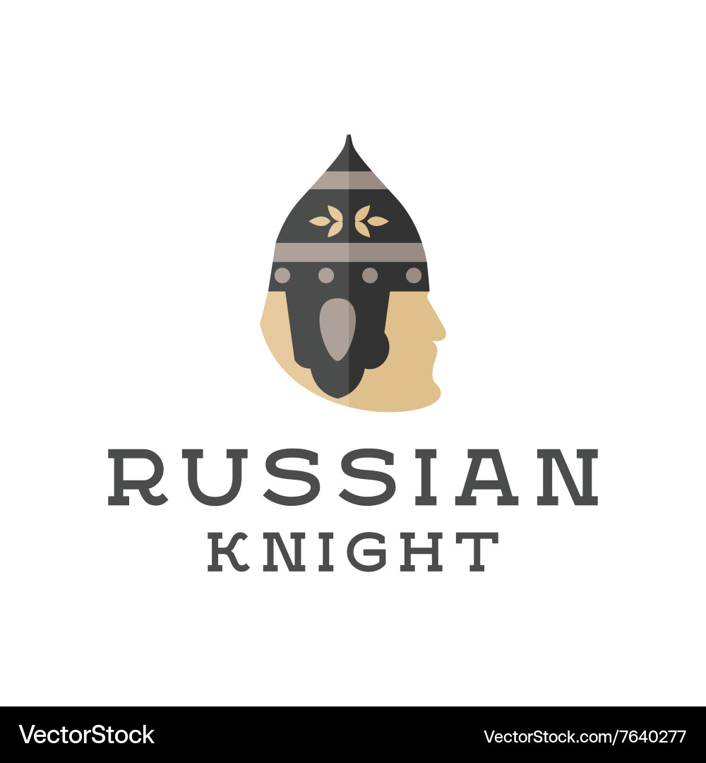 Knight head armor helmet face Royalty Free Vector Image