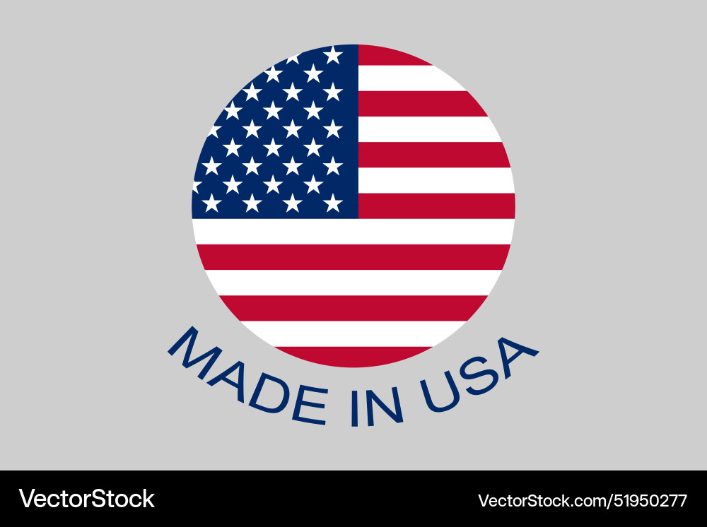 Made in usa Royalty Free Vector Image - VectorStock
