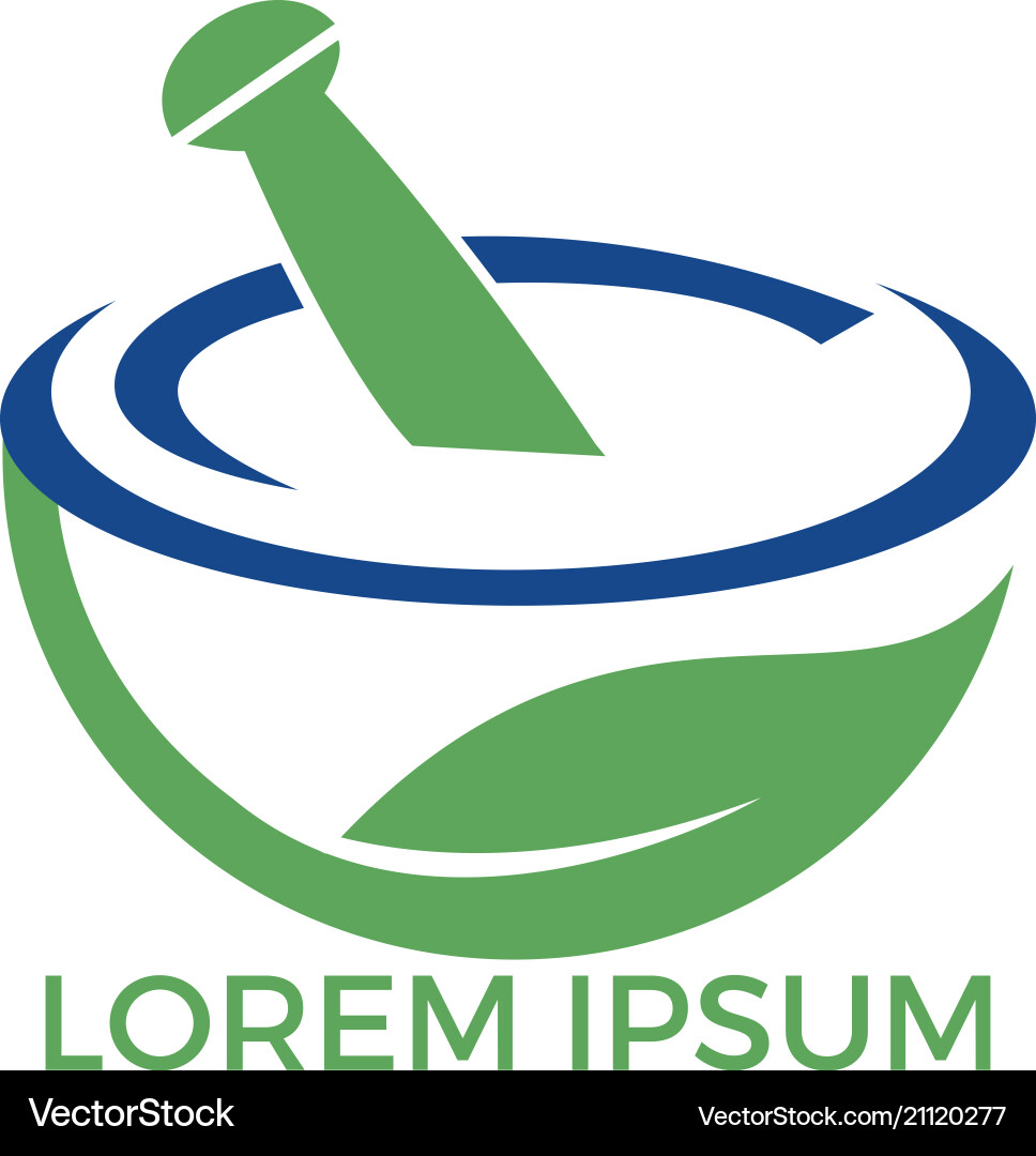 Pharmacy medical logo design Royalty Free Vector Image