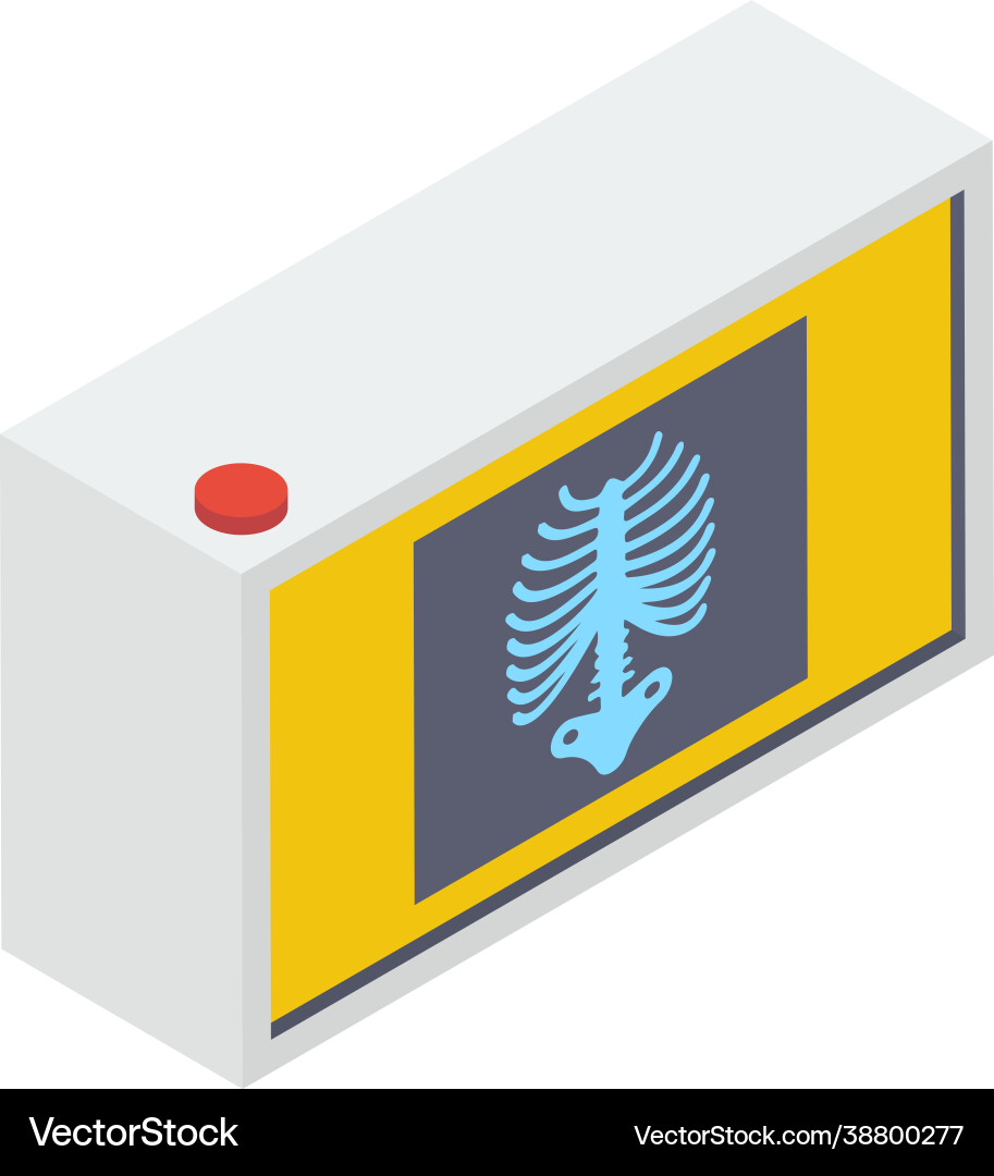 Radiography isometric Royalty Free Vector Image
