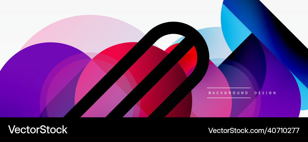 Round triangle shapes lines and circles geometric Vector Image