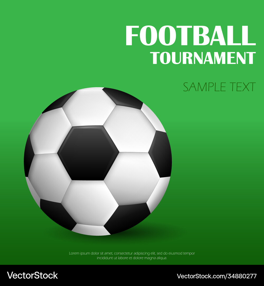 Soccer ball flying Royalty Free Vector Image - VectorStock