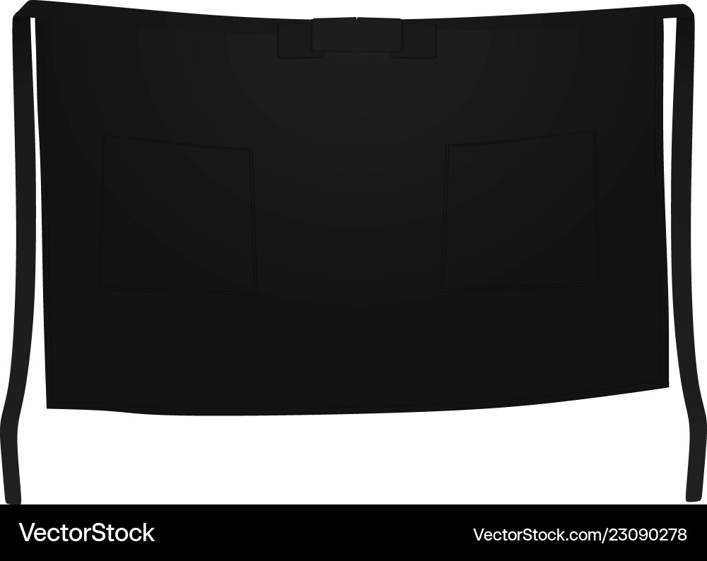 Black apron Royalty Free Vector Image - VectorStock
