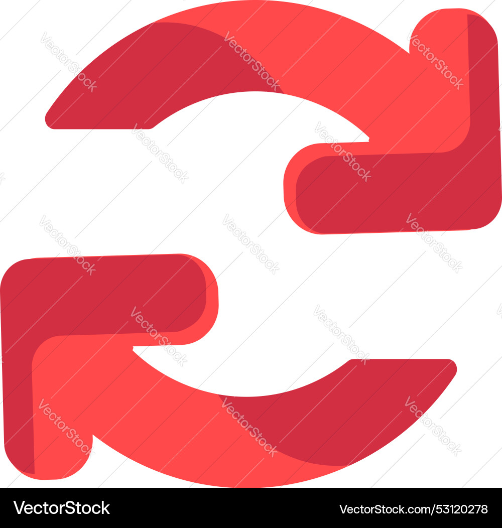 Circular arrows icon business element Royalty Free Vector