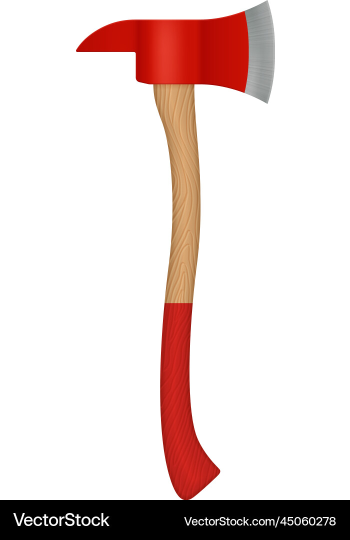 Fire fighting axe composition Royalty Free Vector Image
