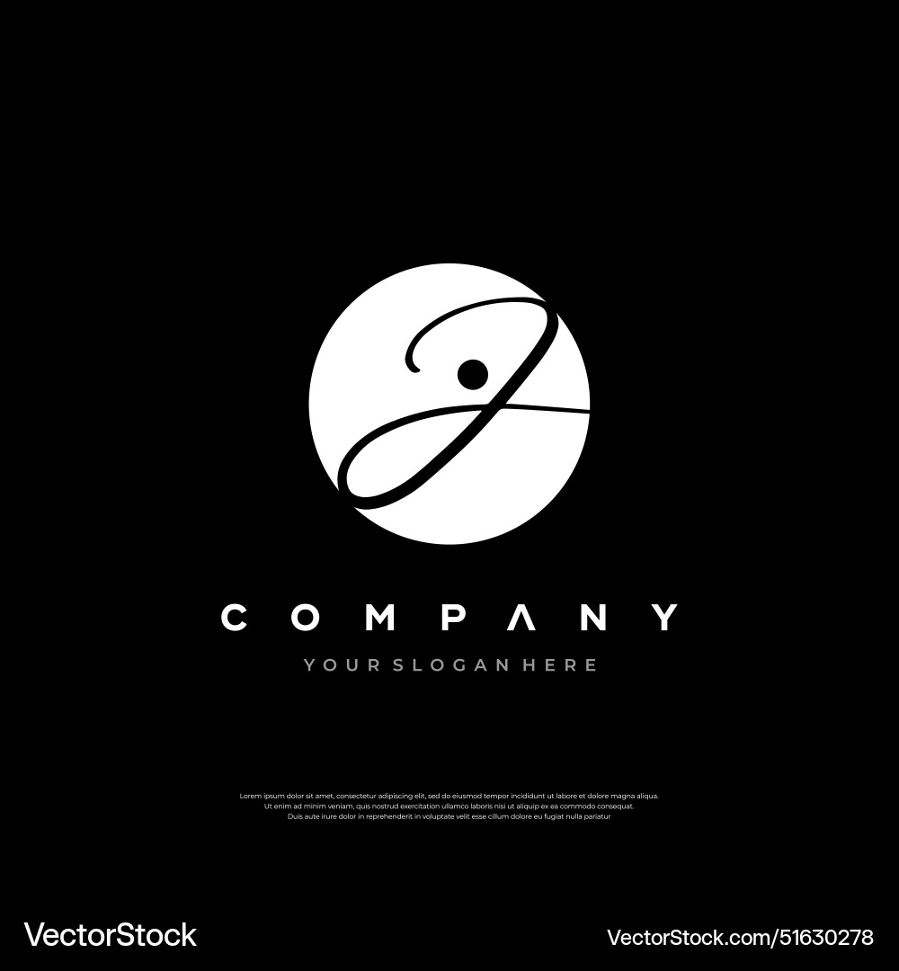 J letter based logo Royalty Free Vector Image - VectorStock