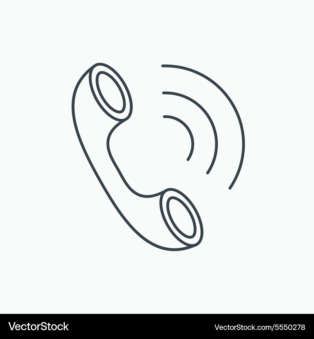 Phone icon call sign Royalty Free Vector Image