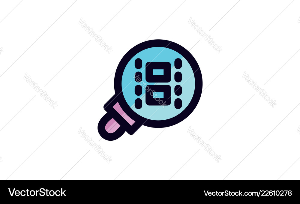 Search icon template sign design Royalty Free Vector Image