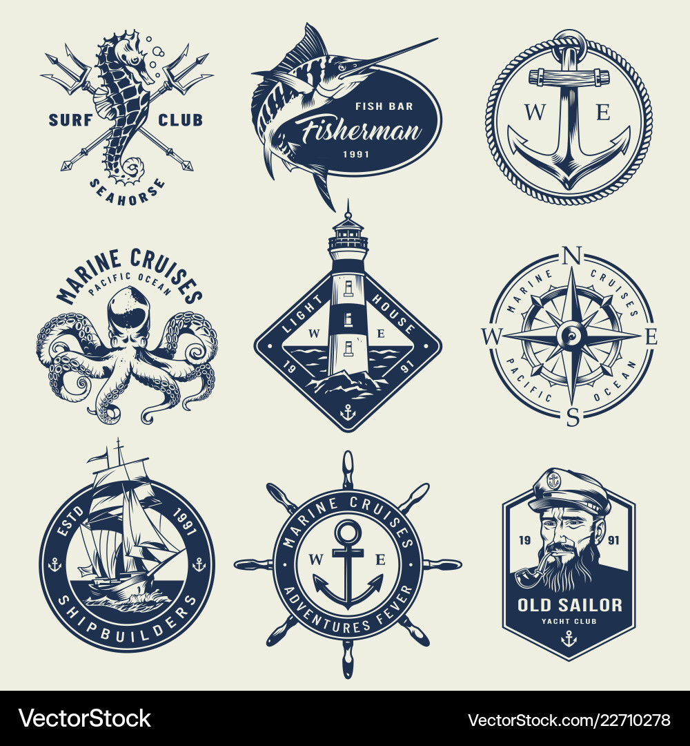 Seaman logo Vector Images & Graphics for Commercial Use | VectorStock