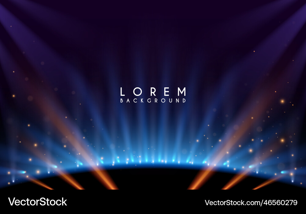 Abstract light rays background with sparks Vector Image