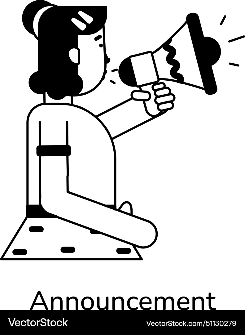 Announcement Royalty Free Vector Image - VectorStock