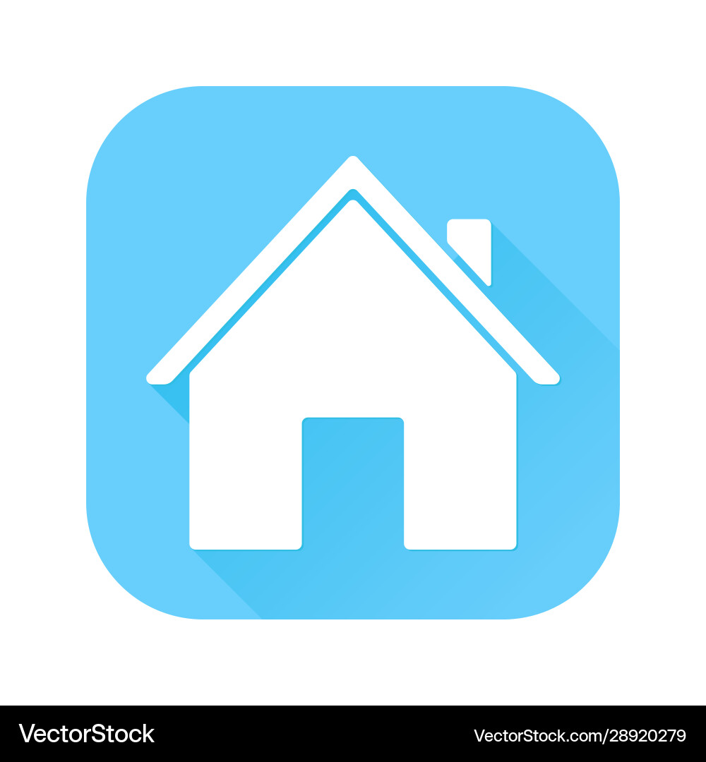 Blue house icon Royalty Free Vector Image - VectorStock