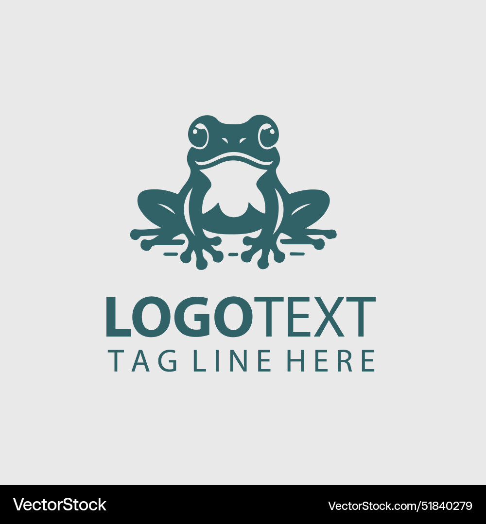 Frog logo Royalty Free Vector Image - VectorStock