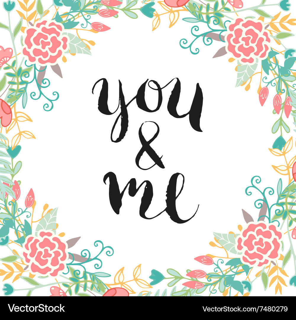 Hand drawn lettering poster Royalty Free Vector Image