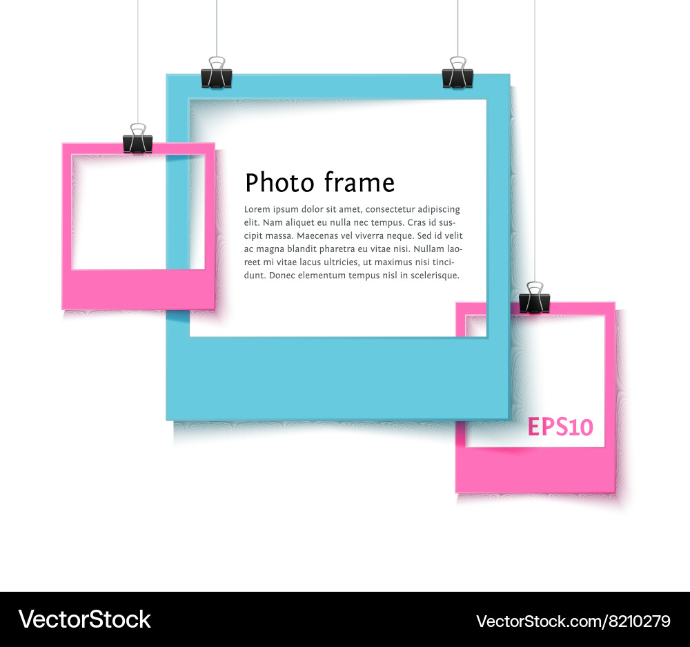 Old style photo frame Royalty Free Vector Image