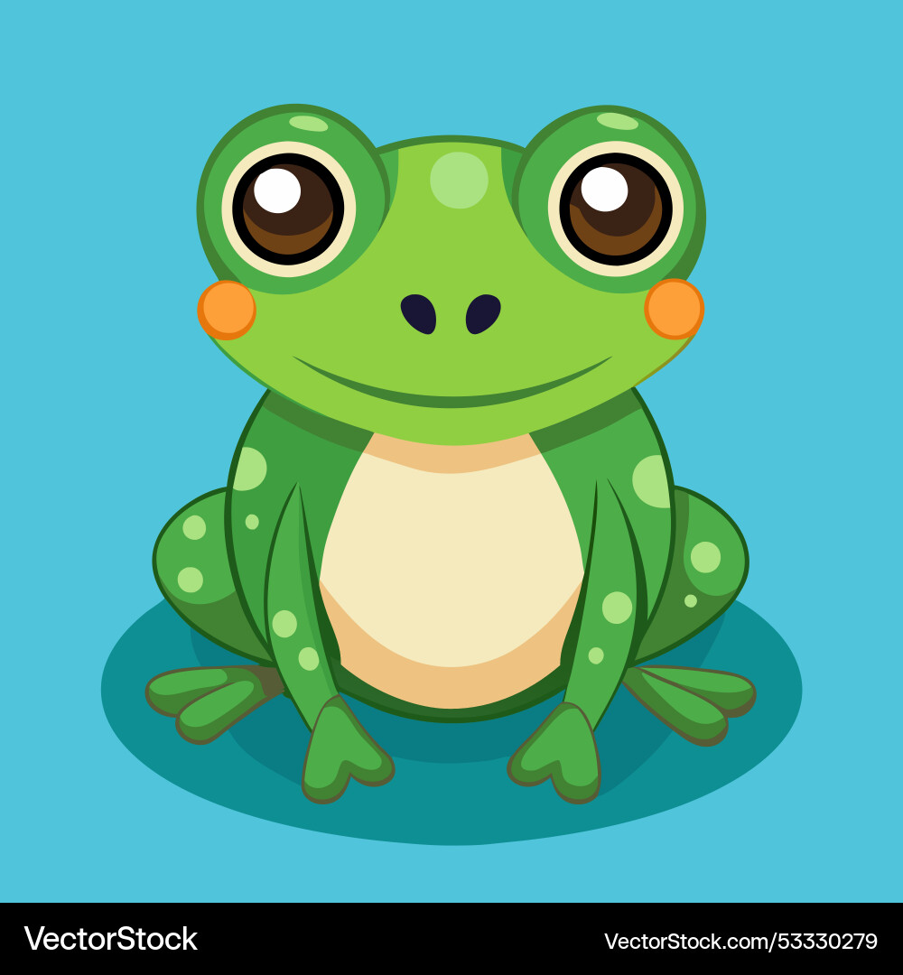 Print frog clipart graphics set Royalty Free Vector Image