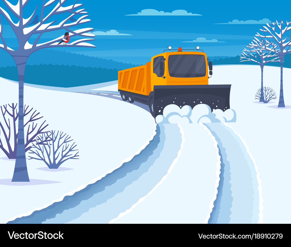 Snow transport Royalty Free Vector Image - VectorStock