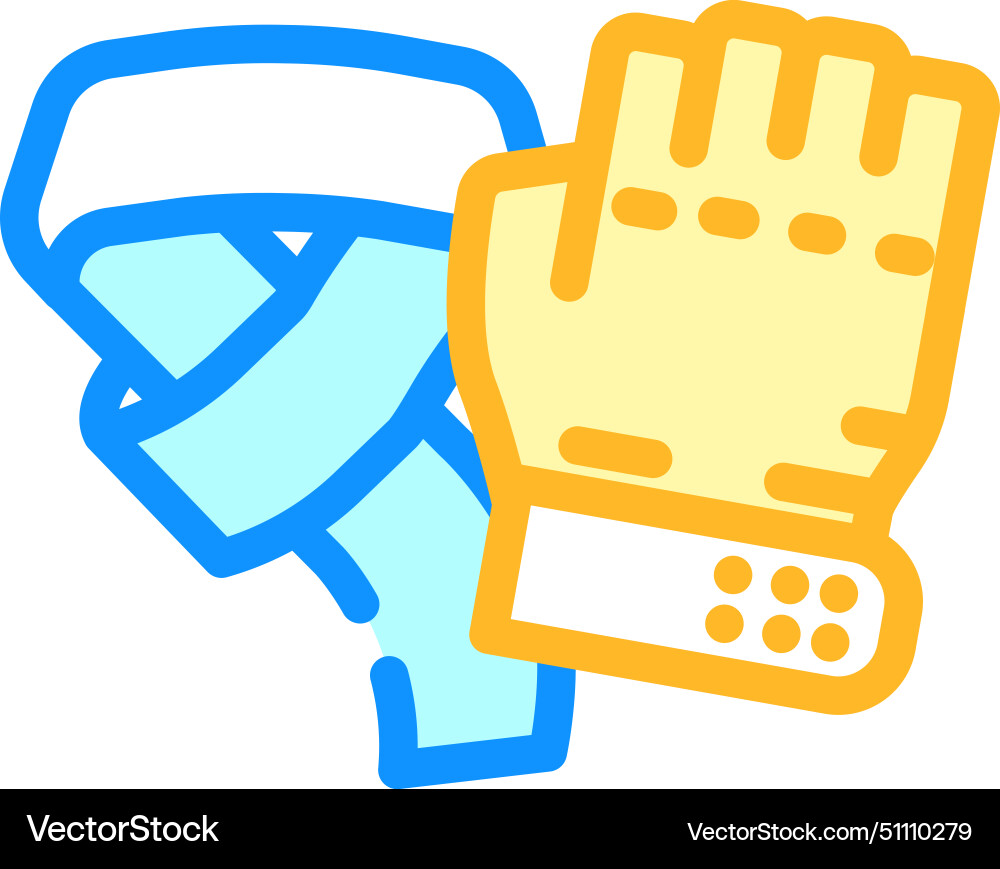 Training gear clothing color icon Royalty Free Vector Image