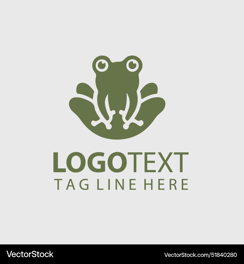 Frog logo Royalty Free Vector Image - VectorStock
