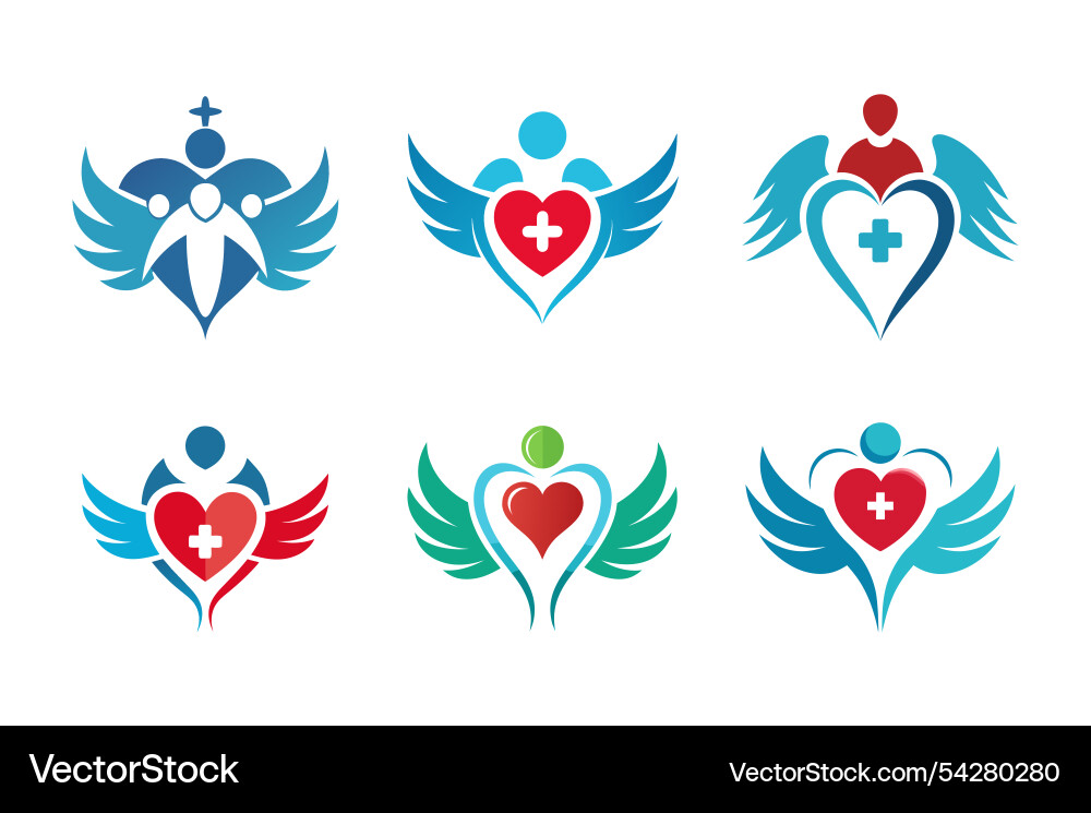 Logo about caring angels health services Vector Image