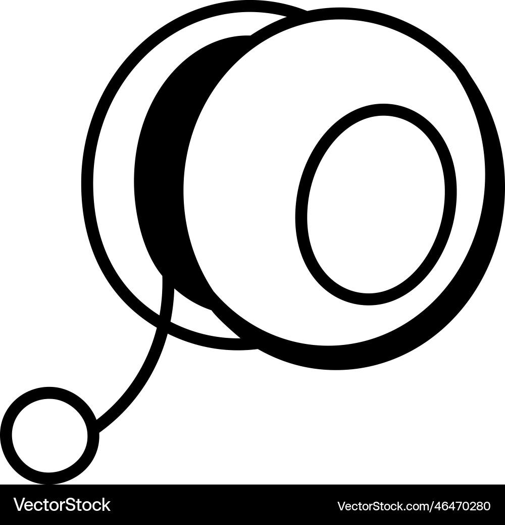 Yoyo toy Royalty Free Vector Image - VectorStock