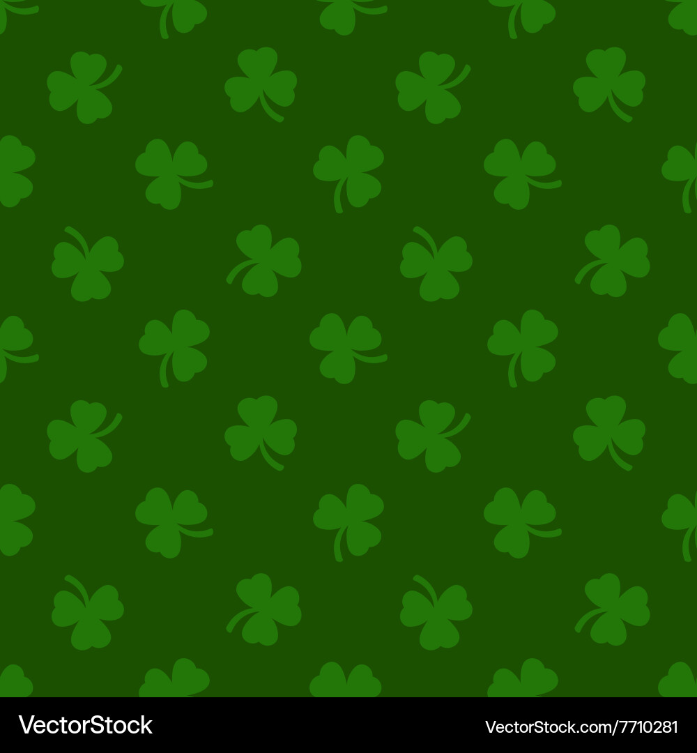 Clover Leaf Pattern - St. Patrick's Day Royalty Free Vector